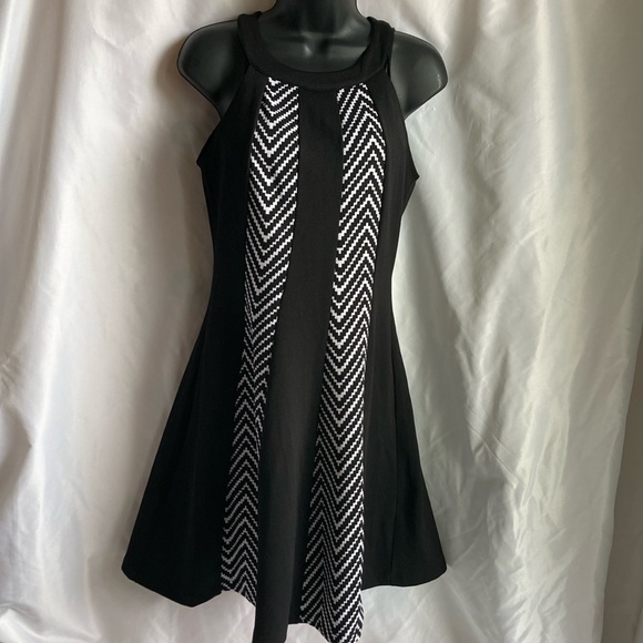 Enfocus Studio | Dresses | En Focus Studio Blackwhite Chevron Print ...